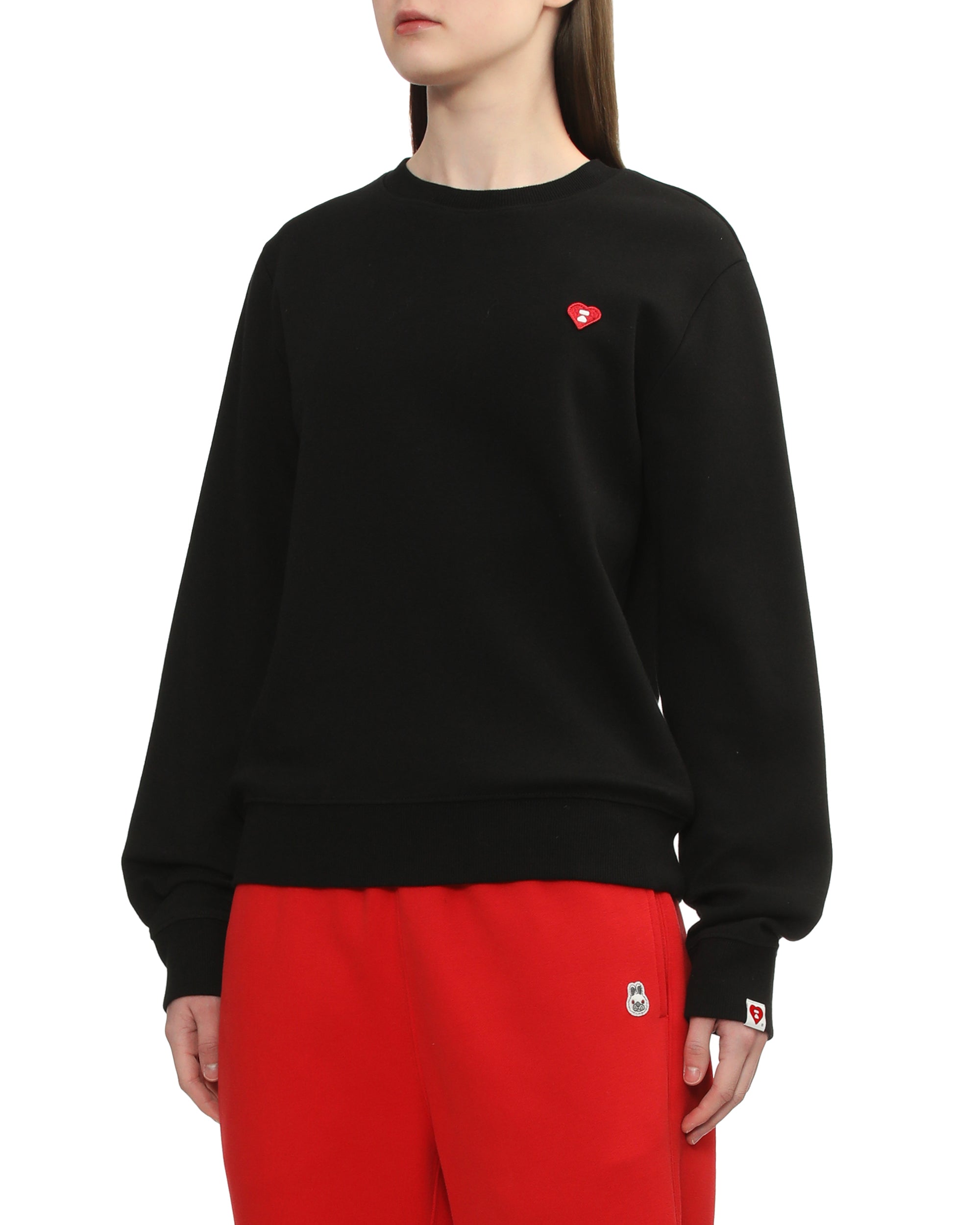 APEE Heart logo sweatshirt | Bape official website – INT.BAPE.COM
