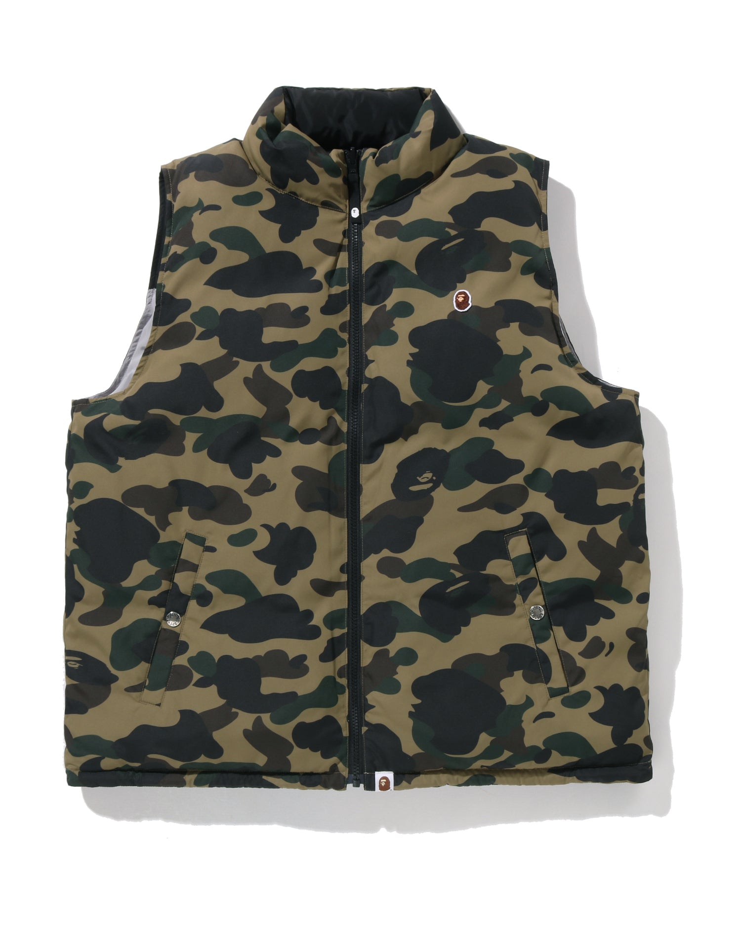 A BATHING APE® 1st Camo Reversible Down Vest | Bape official website ...