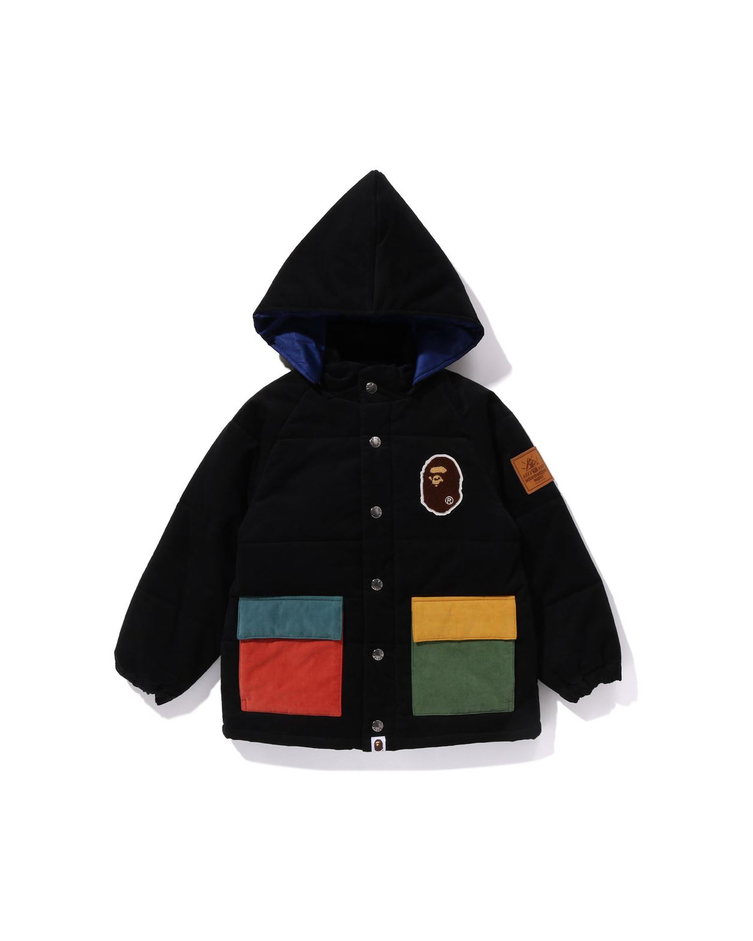 A BATHING APE® Kids Ape Head Corduroy Padded Jacket | Bape official ...