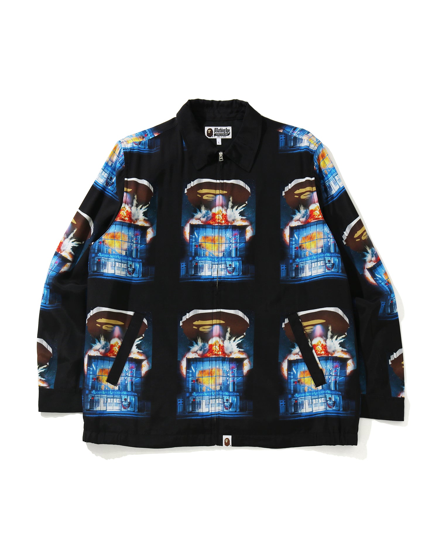 A BATHING APE® BAPE Invasion Rayon Jacket | Bape official website – INT ...