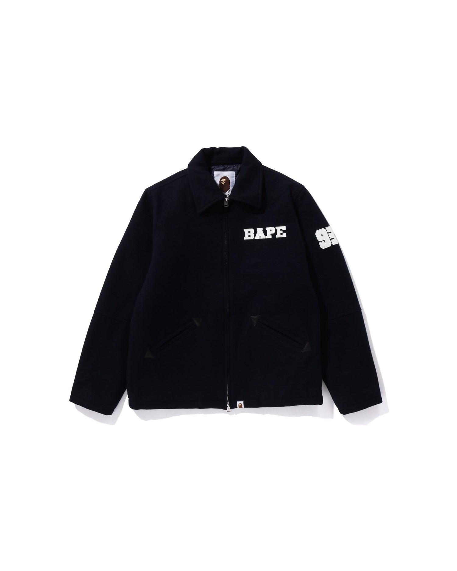 A BATHING APE® BAPE Melton Zip Jacket | Bape official website – INT ...
