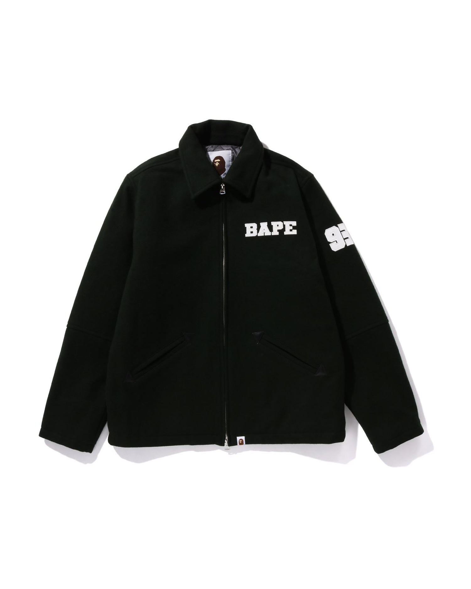 A BATHING APE® BAPE Melton Zip Jacket | Bape official website – INT.BAPE.COM