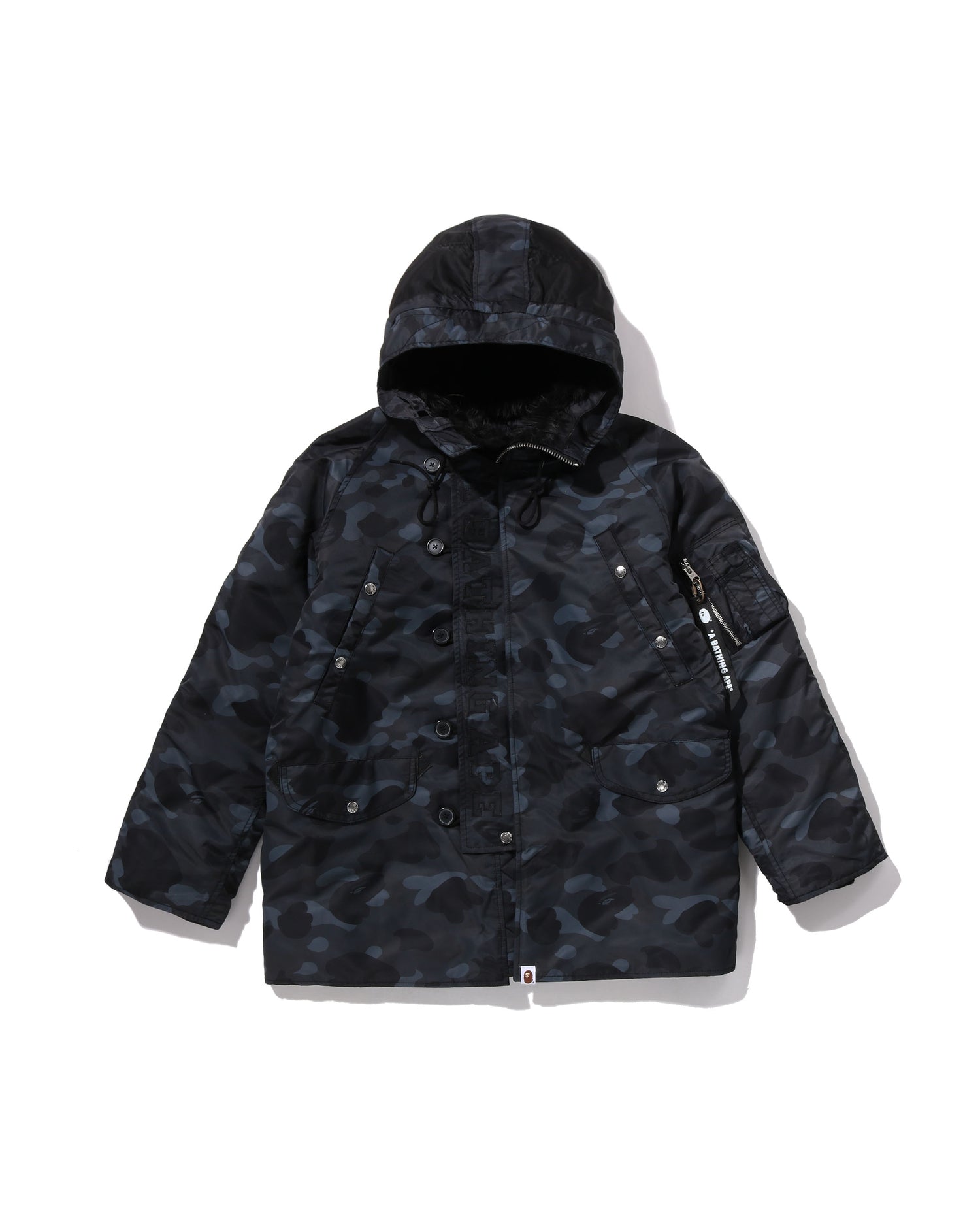 A BATHING APE® Color Camo N-3b Padded Jacket | Bape official website ...