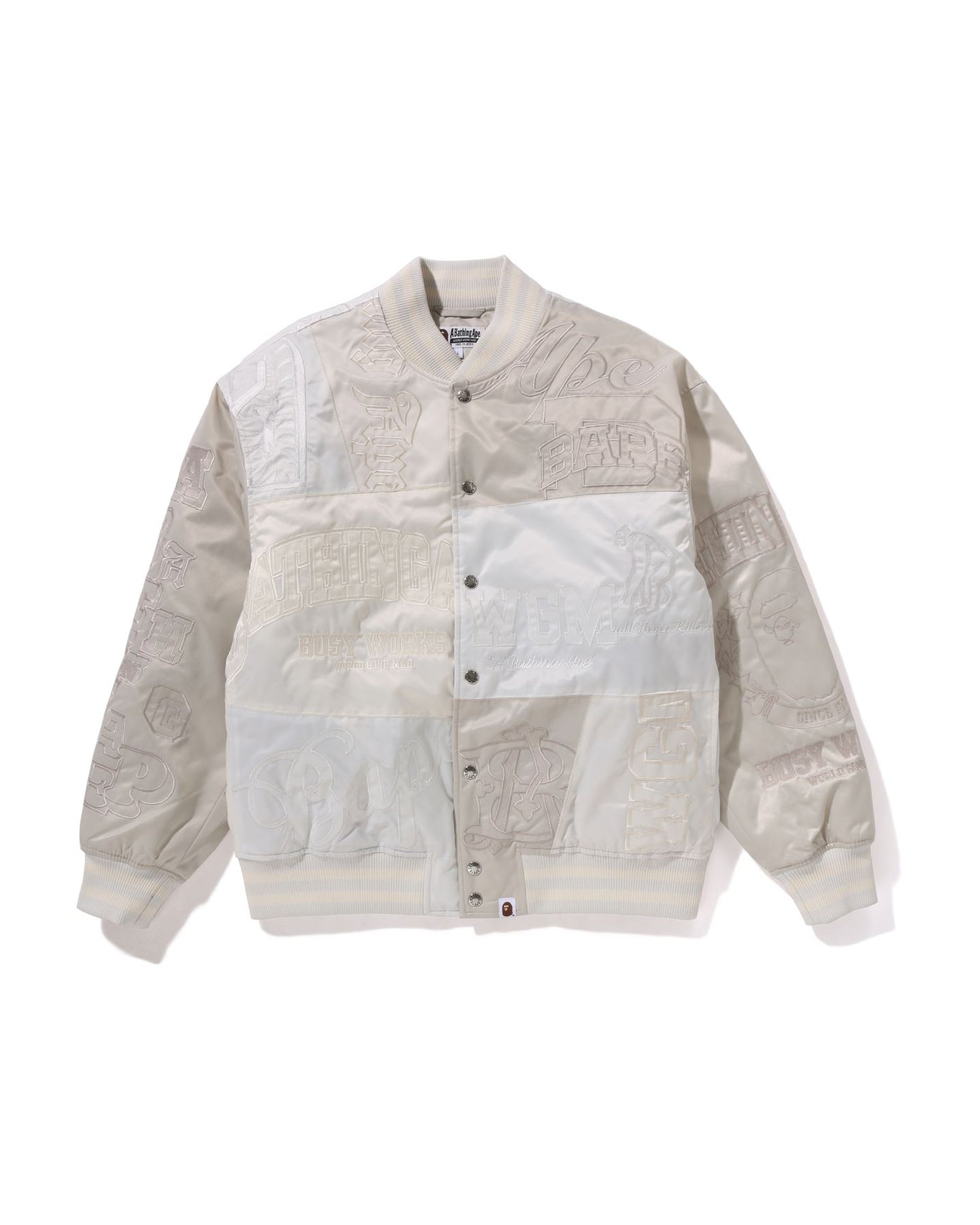 A BATHING APE® Patchwork Varsity Jacket | Bape official website – INT ...
