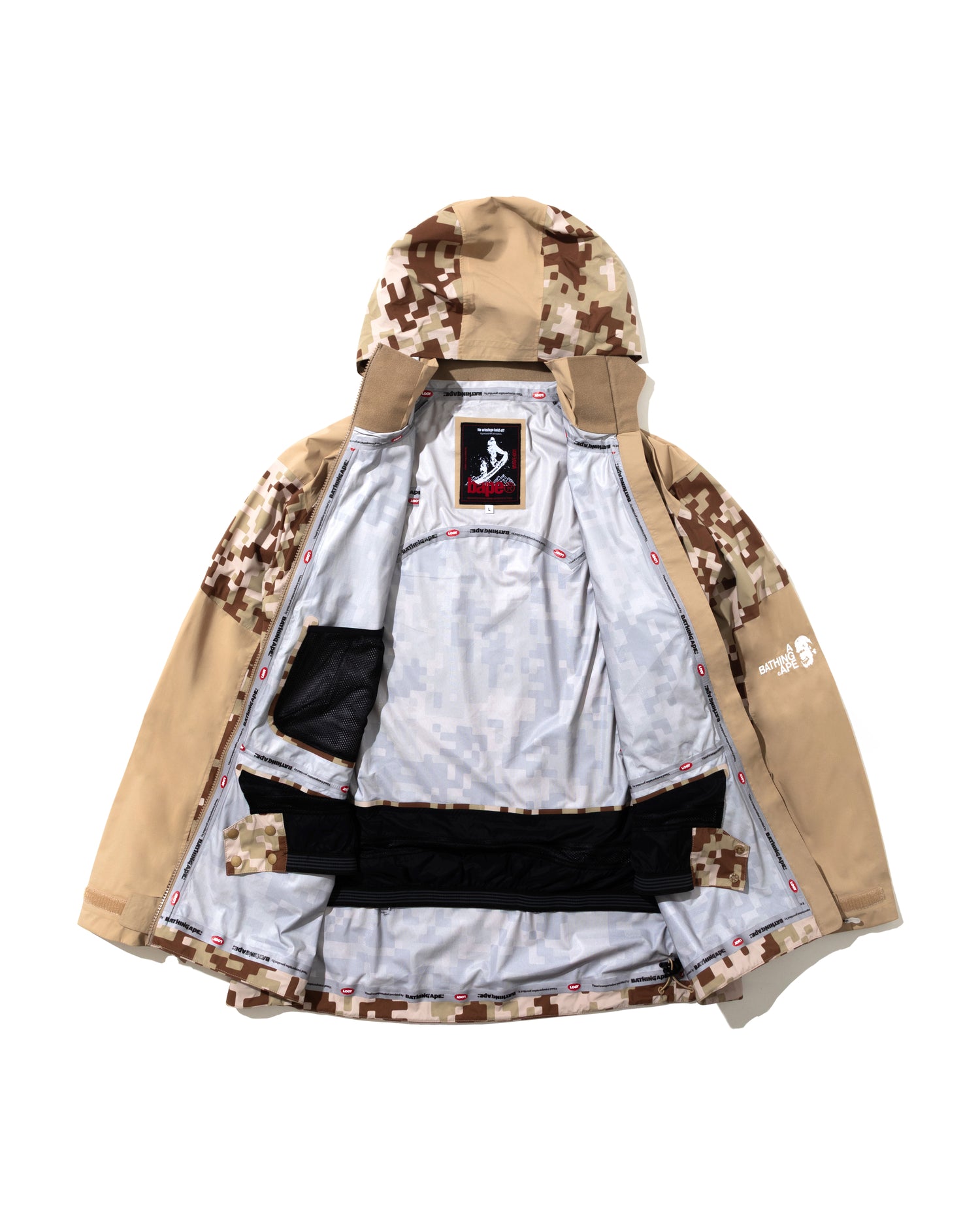 A BATHING APE® BAPE By Kazuki Kuraishi Pixelate Camo 3-Layer Jacket ...