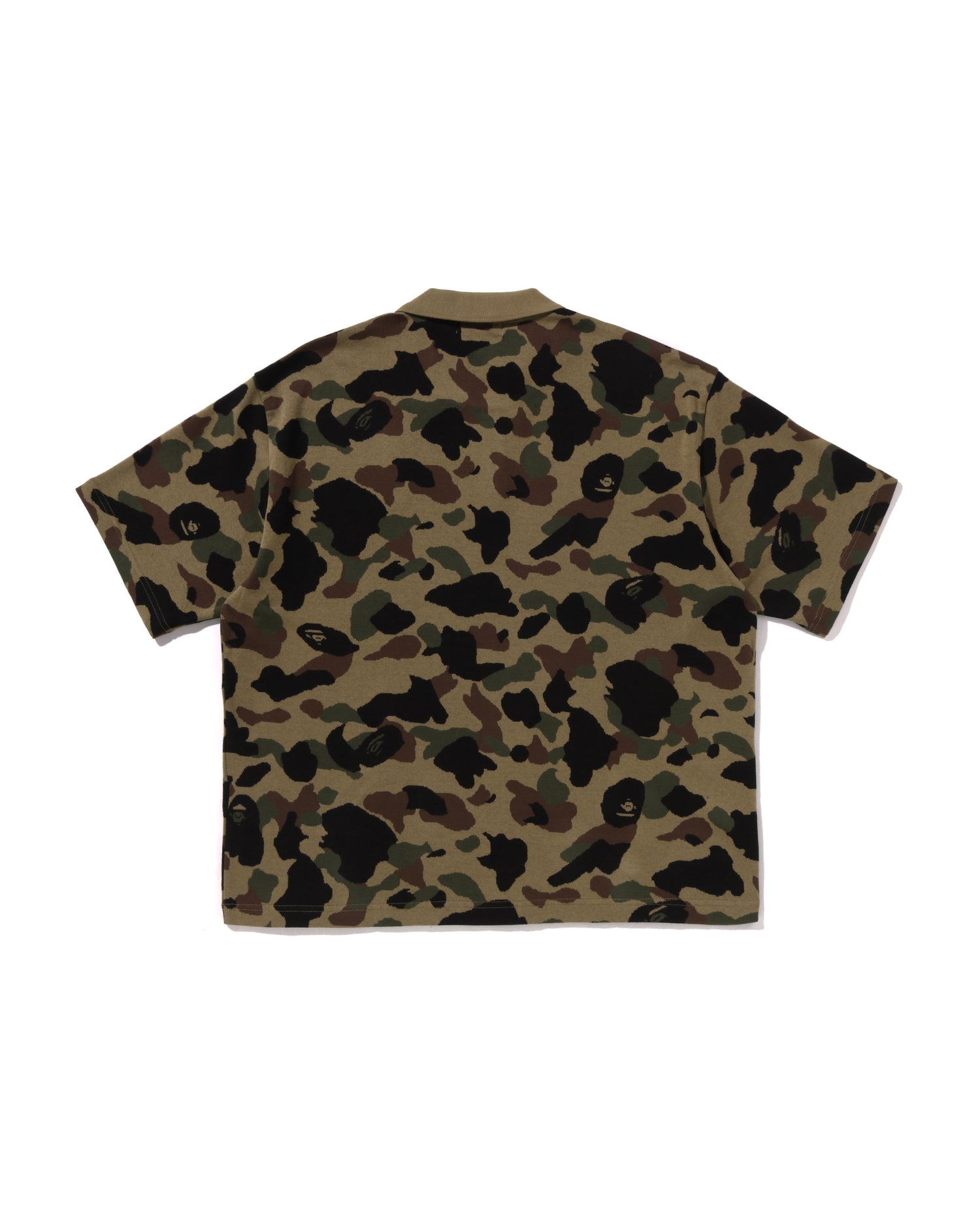 A BATHING APE® 1st Camo Jacquard Logo Relaxed Fit Polo Shirt | Bape ...