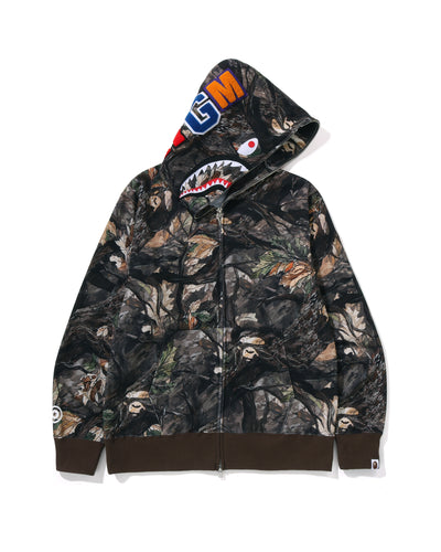 A BATHING APE® Tree Edge Camo Shark Full Zip Hoodie | Bape official ...
