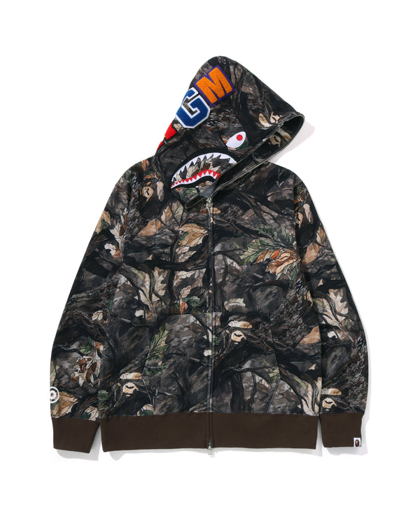 A BATHING APE® Tree Edge Camo Shark Full Zip Hoodie | Bape official ...