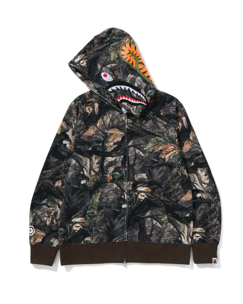 A BATHING APE® Tree Edge Camo Shark Full Zip Hoodie | Bape official ...