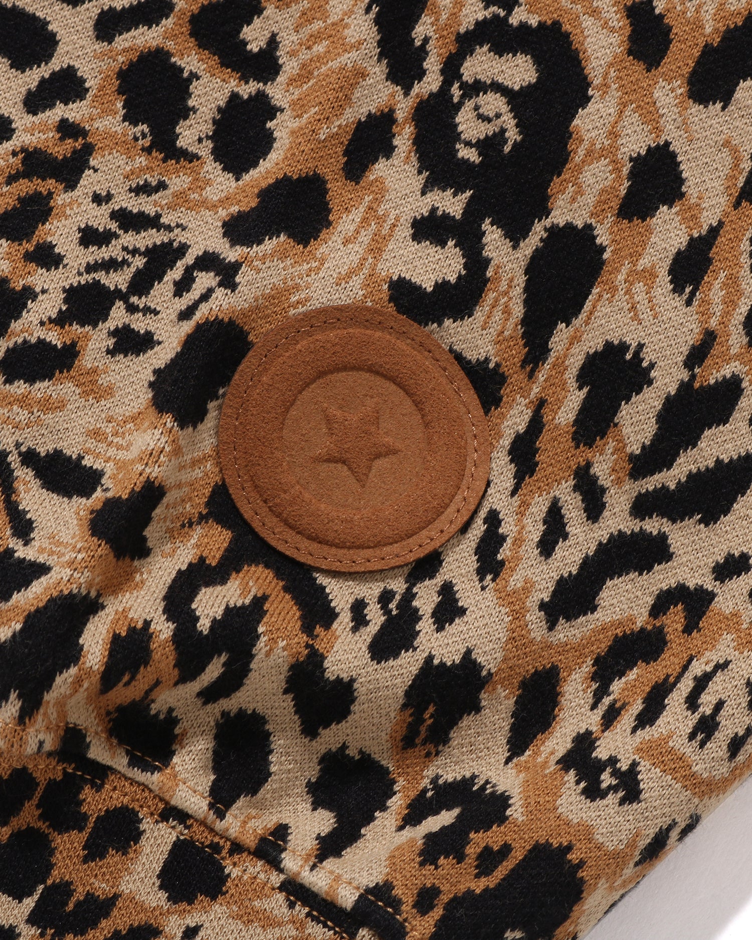A BATHING APE® Wild Leopard Pattern Shark Relaxed Fit Full Zip Hoodie ...