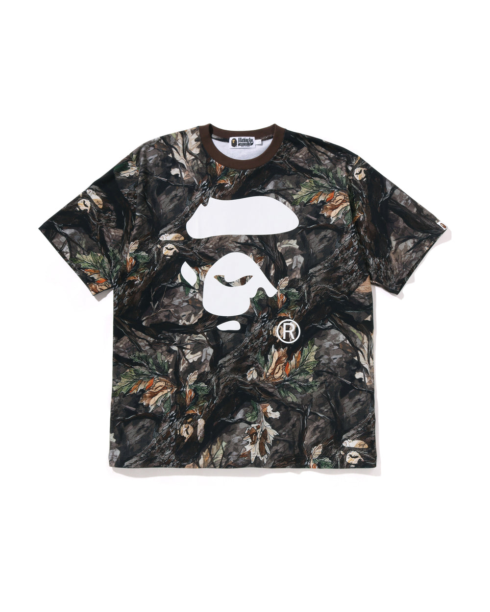 A BATHING APE® Tree Edge Camo Ape Face Relaxed Fit Tee | Bape official ...