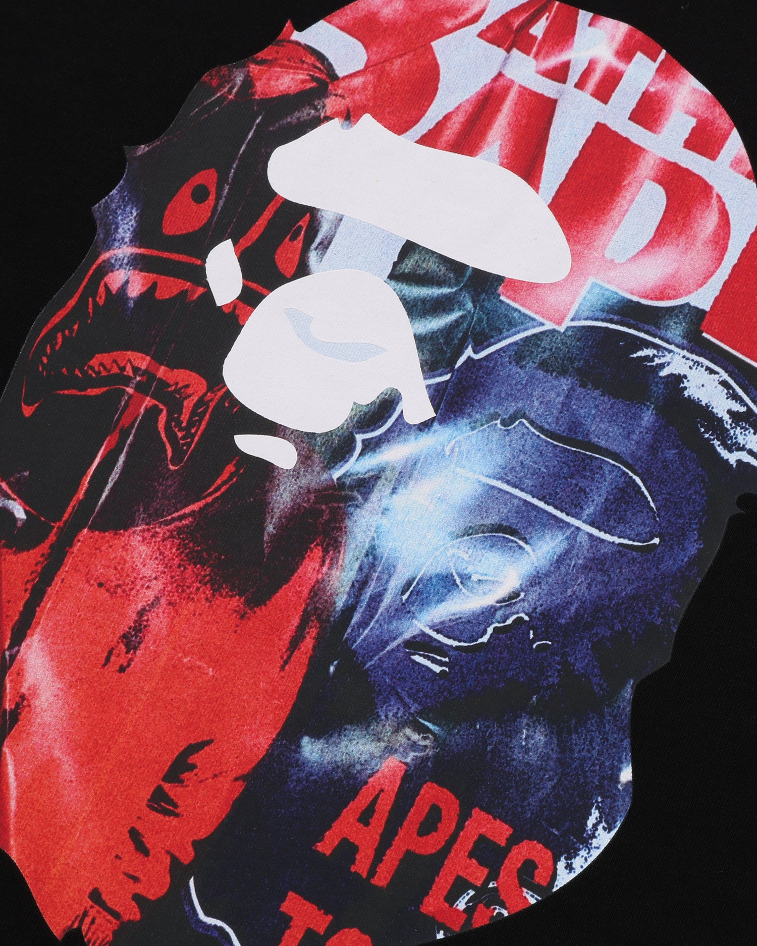A BATHING APE® Photo Print Ape Head Relaxed Fit Tee | Bape official ...