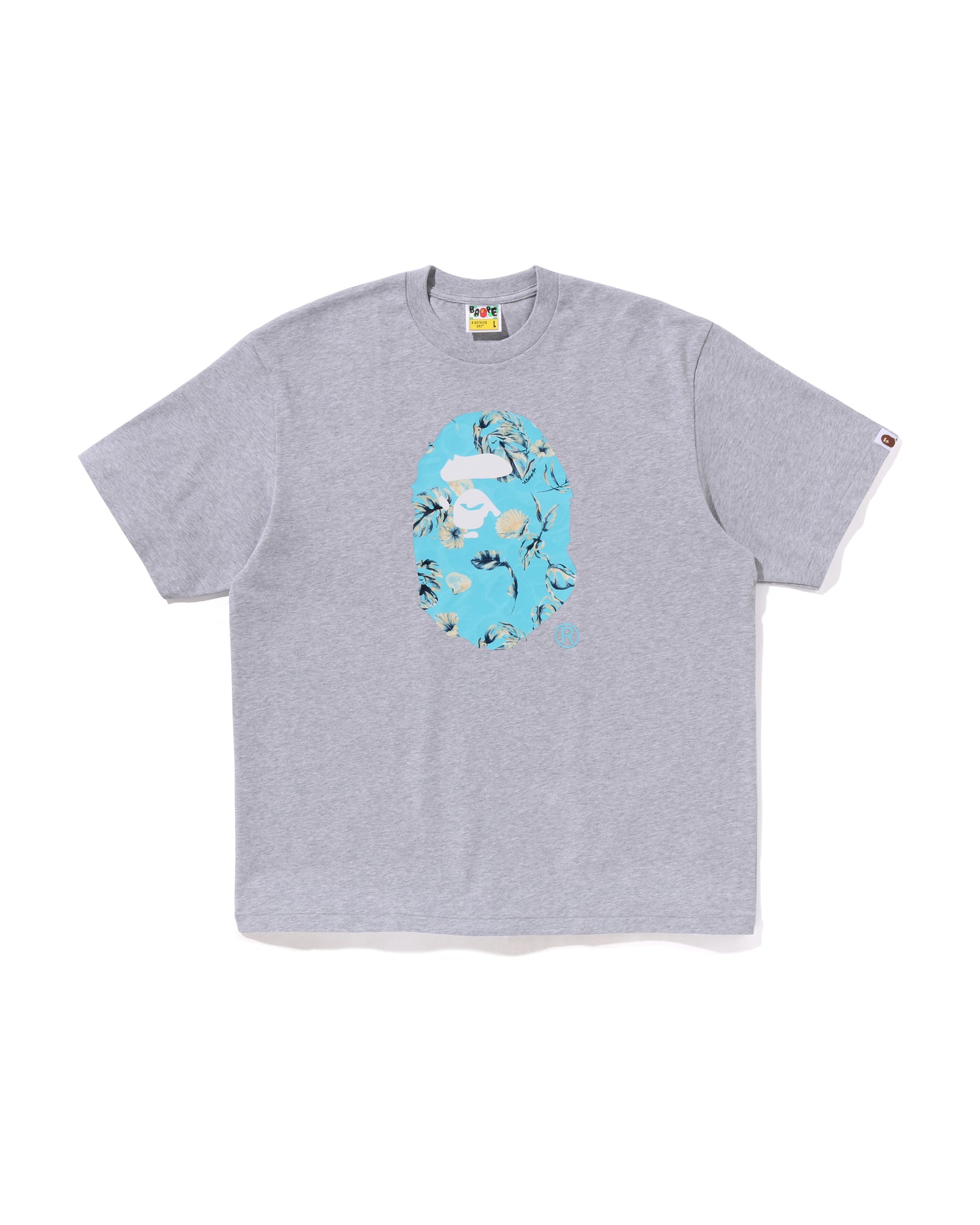 A BATHING APE® Vacation Pattern Ape Head Relaxed Fit Tee | Bape ...