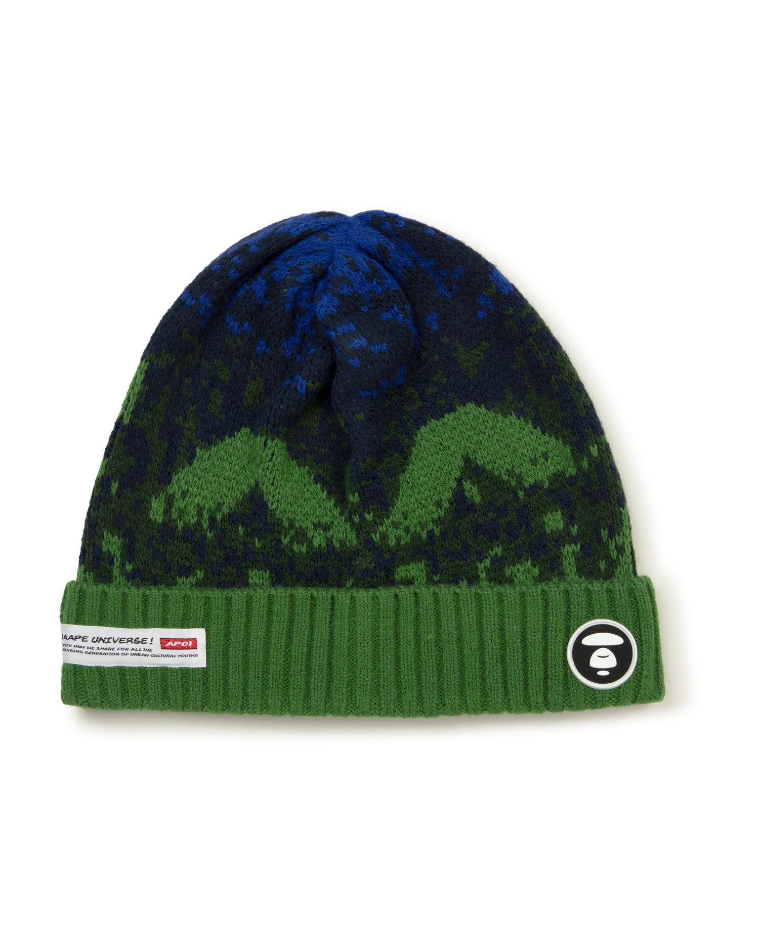 AAPE Moonface patch intarsia beanie | Bape official website – INT.BAPE.COM