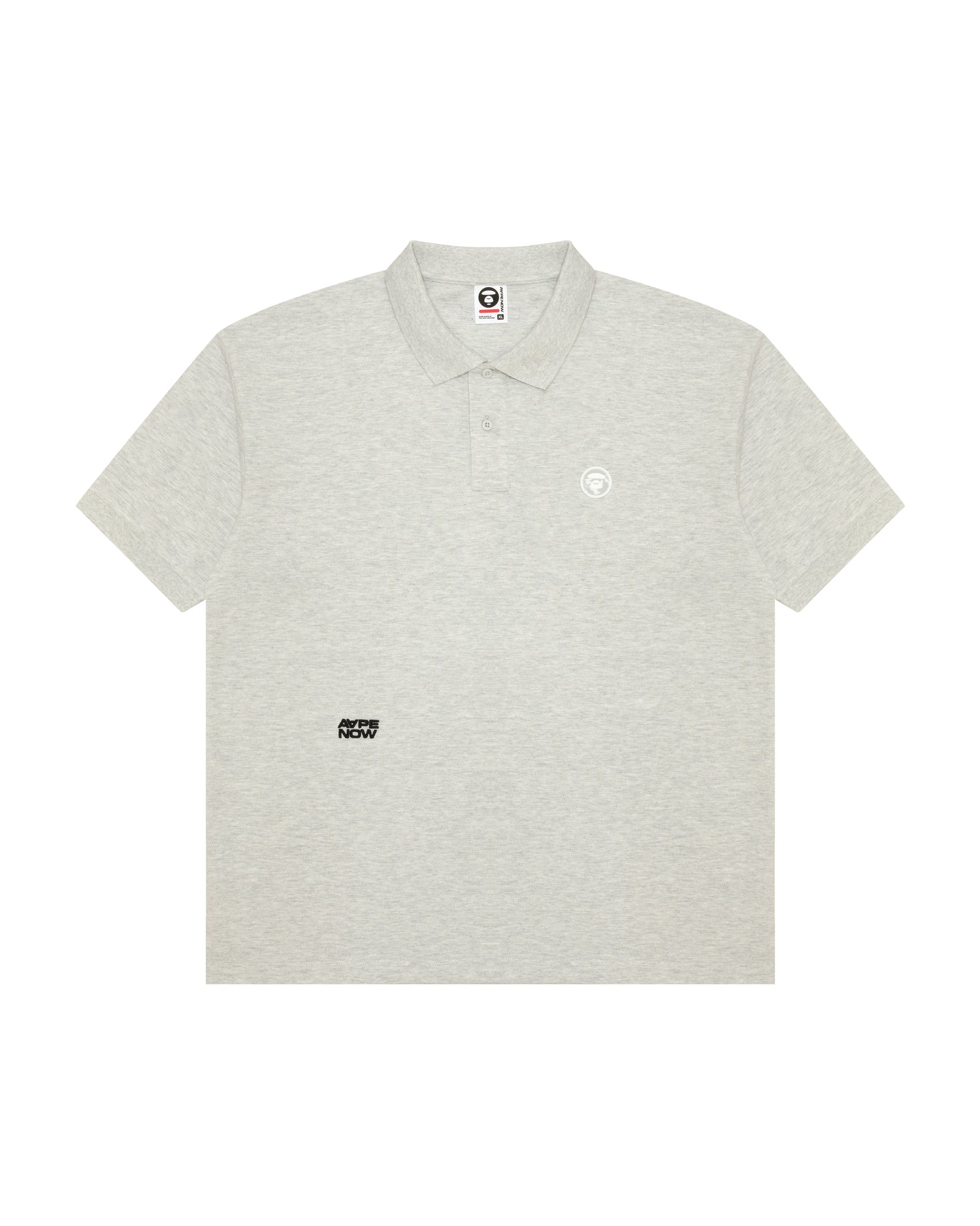 AAPE AAPENOW moonface logo polo shirt | Bape official website – INT ...