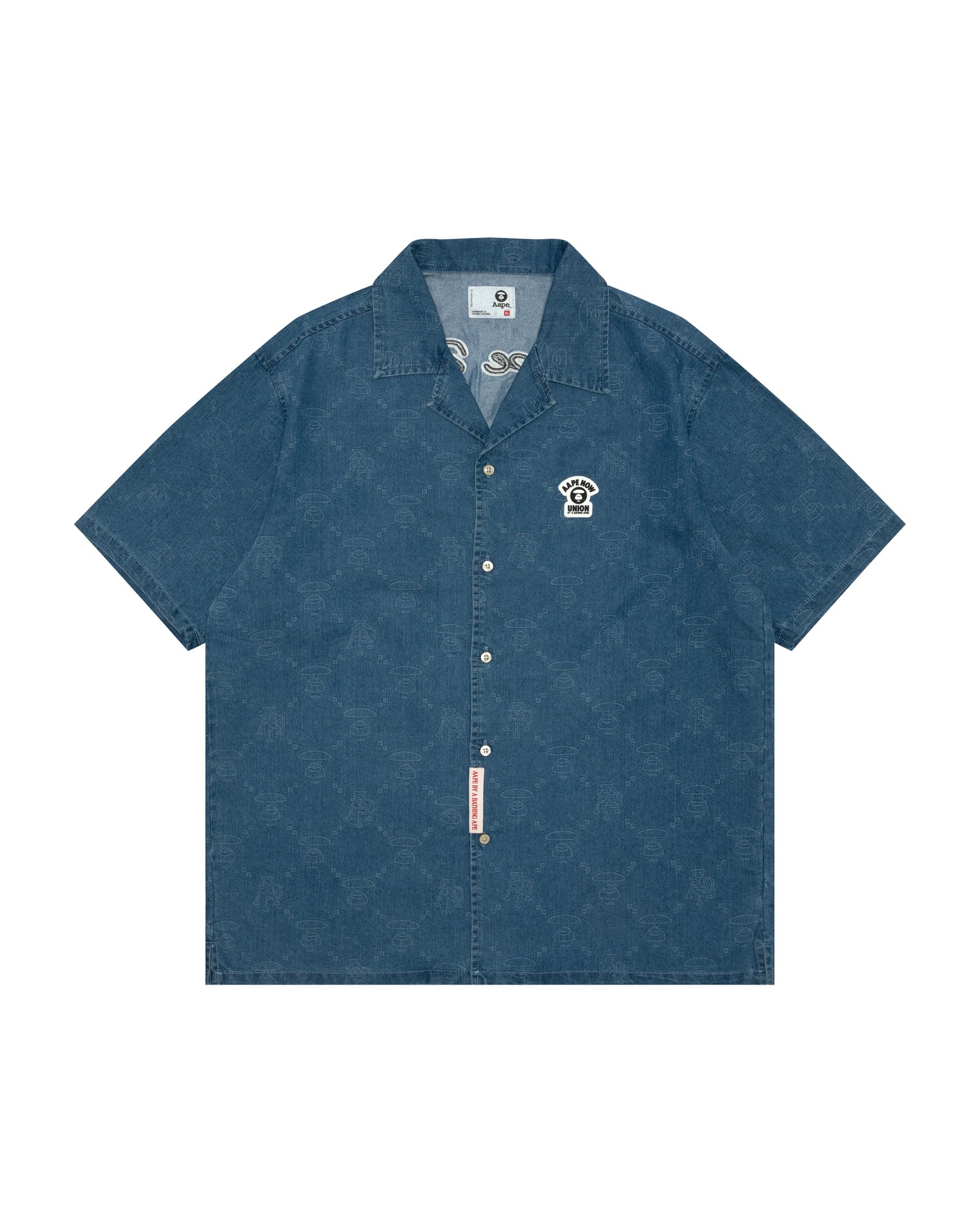 AAPE AAPENOW moonface logo monogram short sleeve shirt | Bape official ...