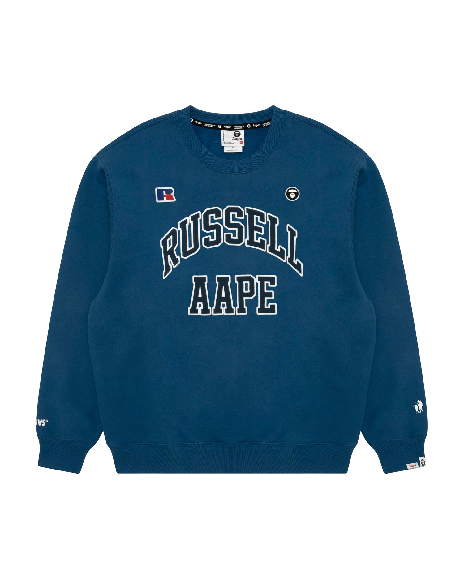 AAPE X Russell Athletic AAPEUNVS logo sweatshirt | Bape official ...