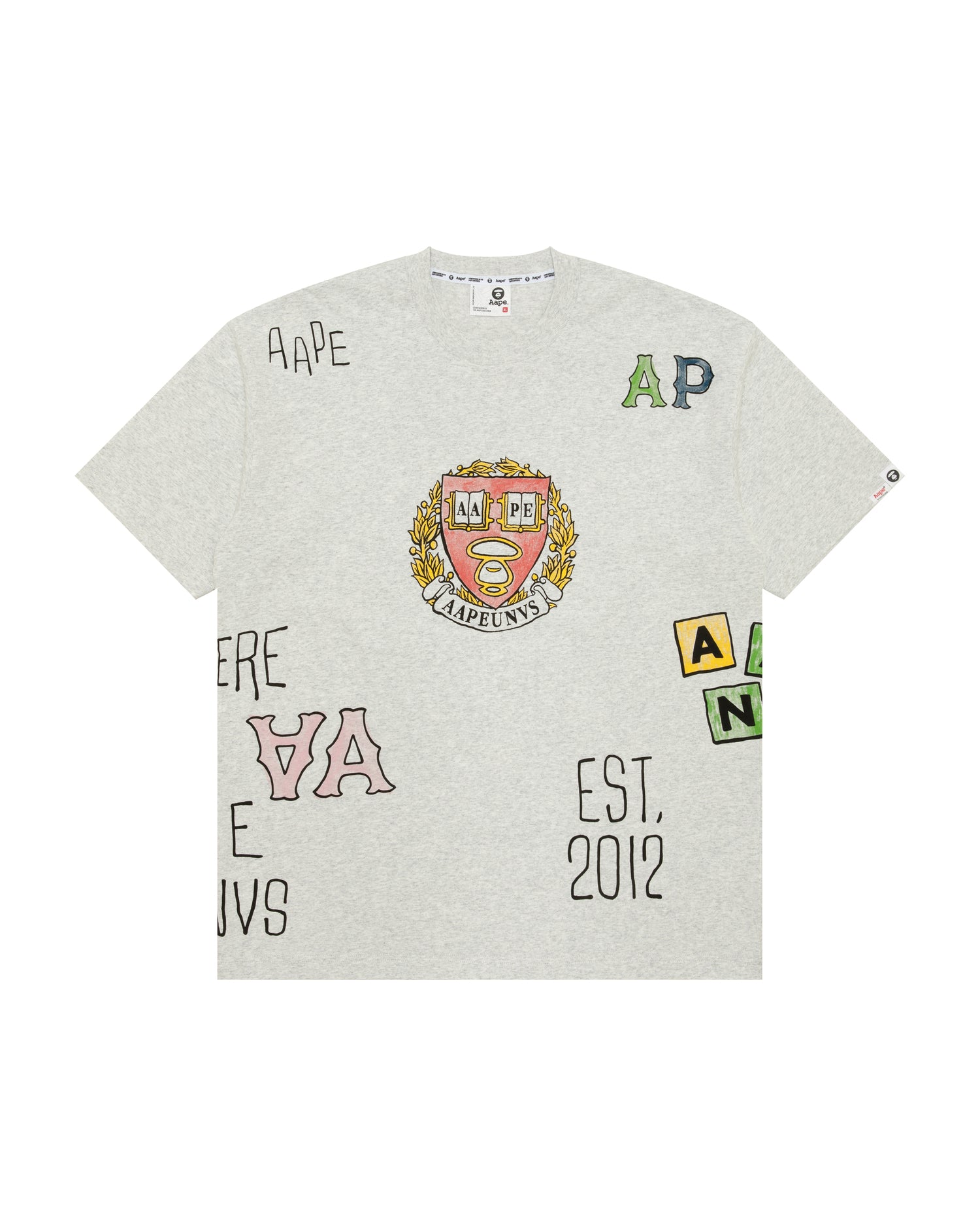 AAPE Multi-logo print tee | Bape official website – INT.BAPE.COM