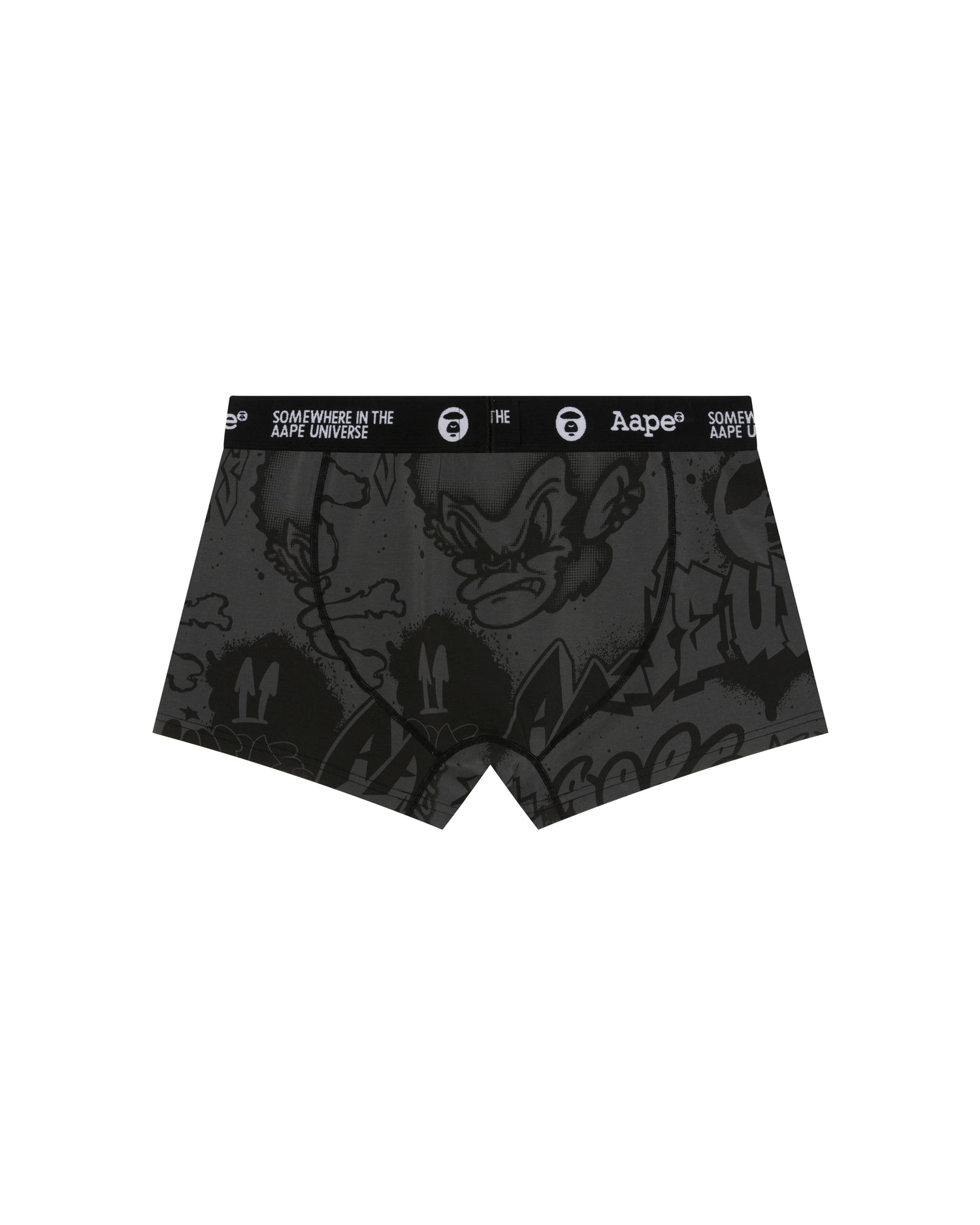 AAPE Moonface logo graffiti print boxer briefs | Bape official website ...
